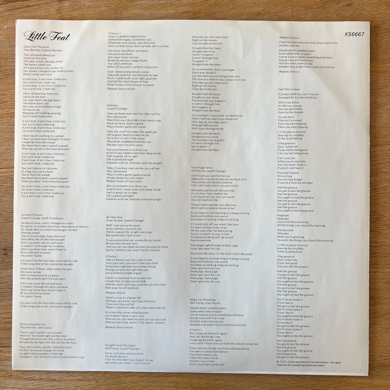 Little Feat - Down On The Farm / 1. UK-Press. 1979 - TOP (Gebraucht) in ...