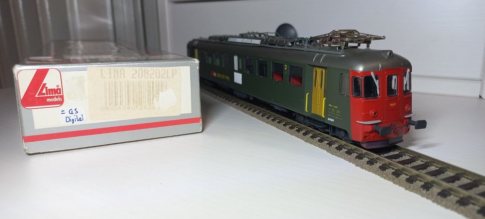 Lima 208202LP SBB Triebwagen RBe 4/4 1447 H0/1:87 DC digital | Kaufen auf Ricardo