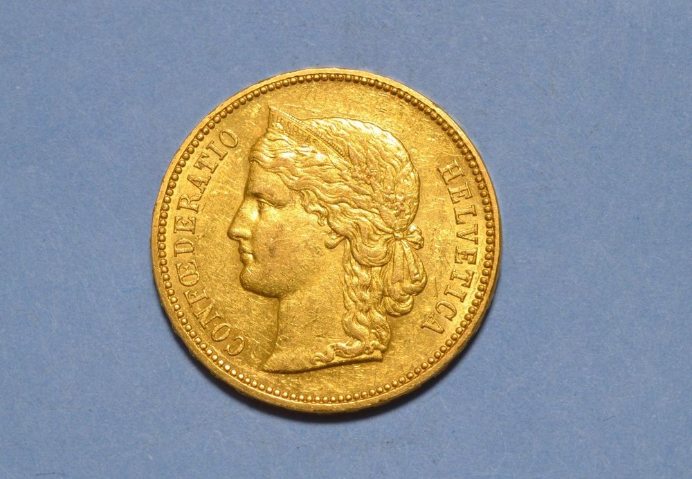 20-er Helvetia 1889---DOMINUS 3 Sterne über Kopf (Gebraucht) in ...