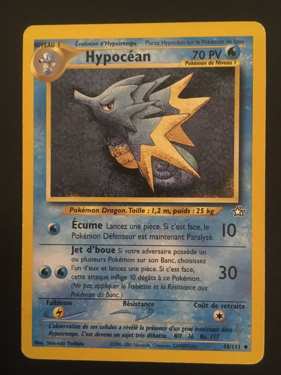 RARE: Pokémon Neo Genesis (2001): Hypocéan 48/111 FR | Kaufen auf Ricardo