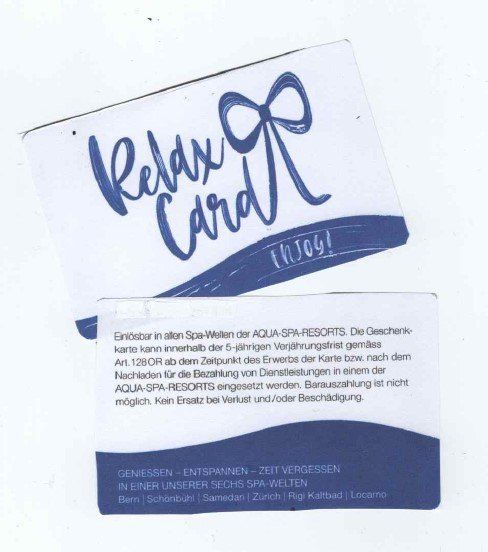 Aqua-Spa-Resorts - Relax Card - 6 einmalige Spa-Welten (Neu (gemäss ...