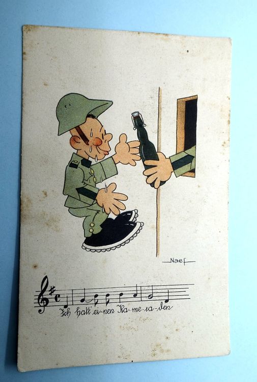 Humorvolle Soldatenpostkarte 1939! NaeF Militär Schweiz (Gebraucht) in Esslingen für CHF 3 – mit ...