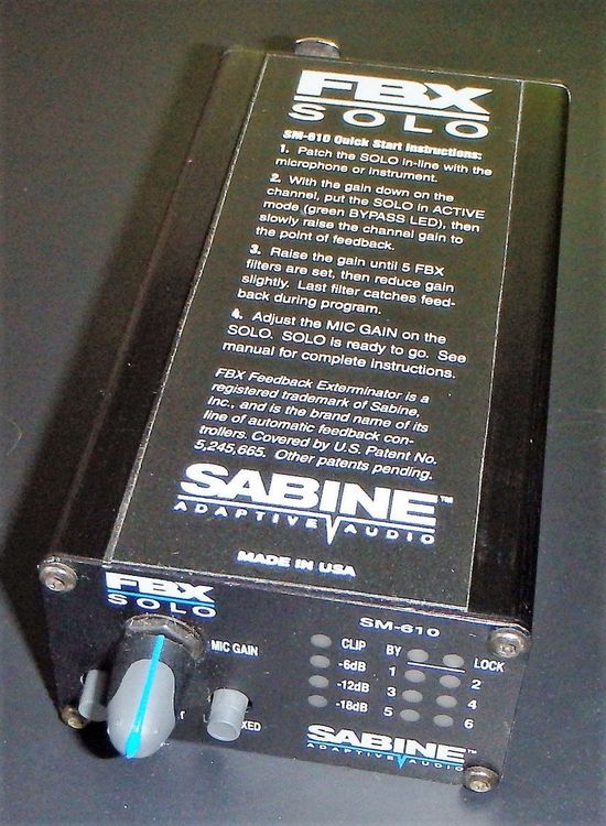 Feedback Killer Sabine FBX Solo SM 610 | Kaufen auf Ricardo