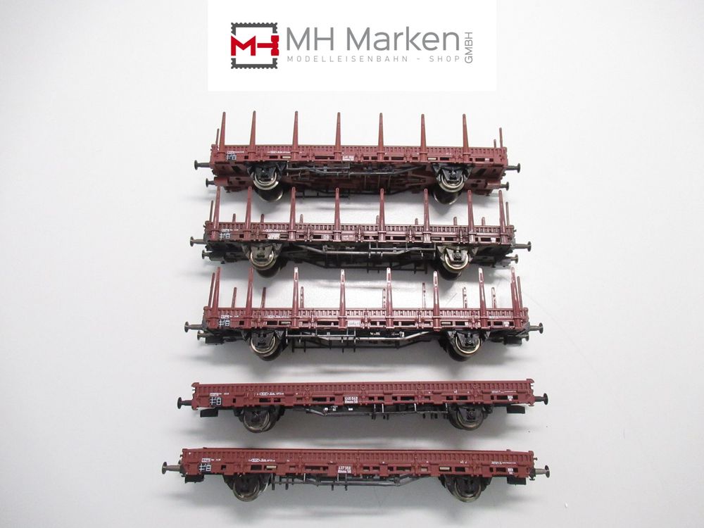 5 X Roco Rungenwagen, Flachwagen der DB in DC | Kaufen auf Ricardo