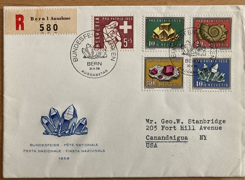 R-FDC Pro Patria 1958 nach USA | Kaufen auf Ricardo