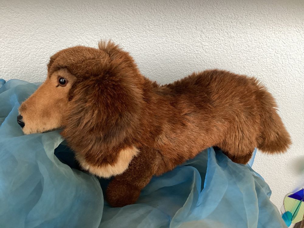 Steiff Hund / Waldi schöner Langhaardackel / 1992 / Webpelz (Gebraucht ...