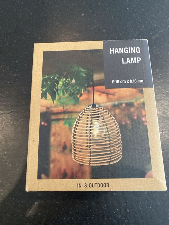 Lampe suspendue rotin intérieur/extérieur neuve (Neu und originalverpackt) in Muraz (Collombey ...