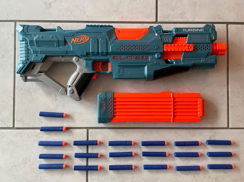 Nerf Gun Elite 2.0 Turbine CS-18 Darts Magazin Munition Dart (Gebraucht ...