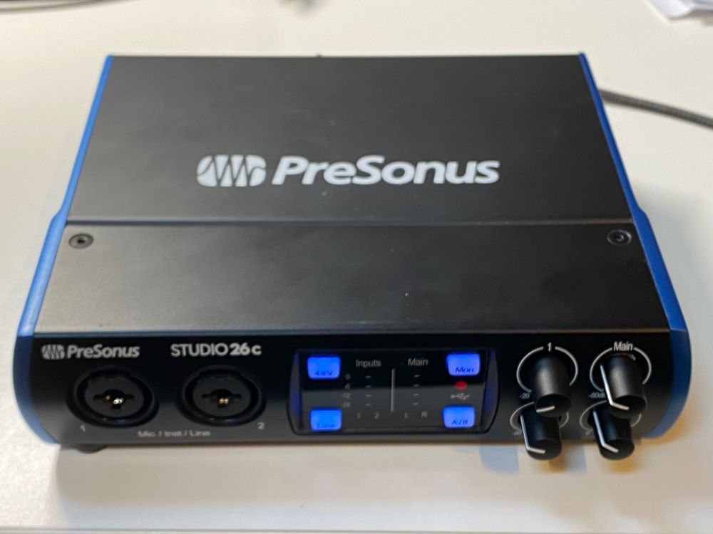 Presonus Studio 26c USB Audio/MIDI-Interface (Gebraucht) in Allschwil für CHF 75 – mit Lieferung ...
