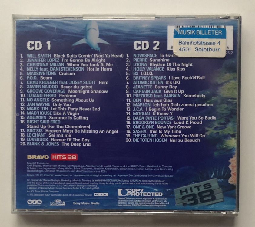 Bravo Hits 38 (Doppel CD) (Gebraucht) in Näfels für CHF 3 – mit Lieferung auf Ricardo kaufen