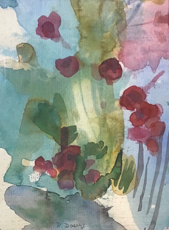 Roswitha DOERIG (1929-2017) Stilleben Aquarell (Gebraucht) in Root für ...