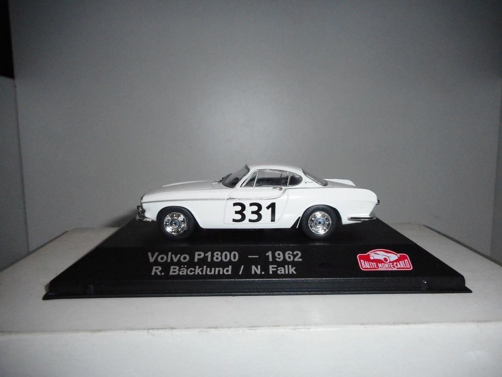 Volvo P1800 weiss #331 Rallye Monte Carlo 1962 R. Backlund / (Neu und ...