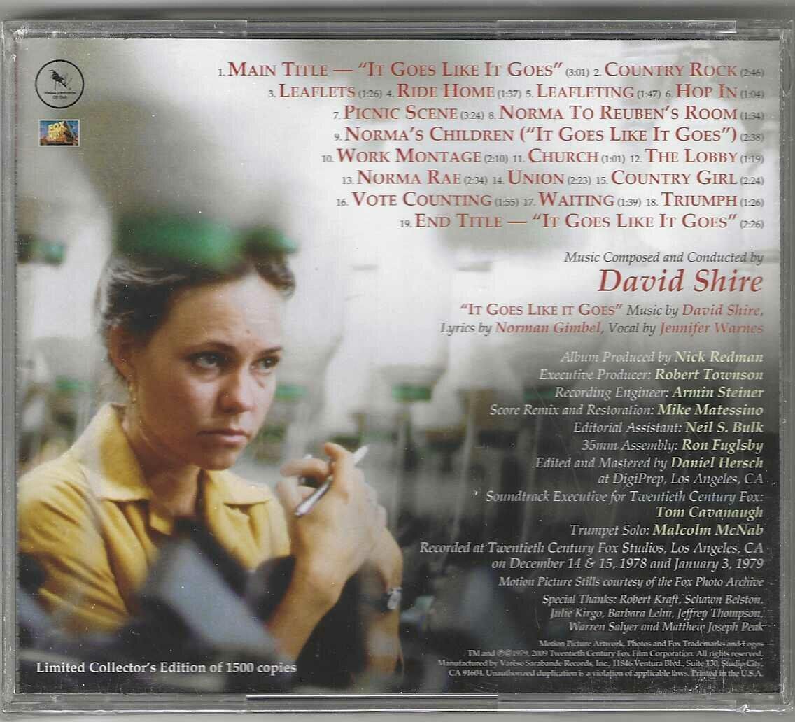 David Shire – Norma Rae -Limited Edition (Neu und originalverpackt) in ...