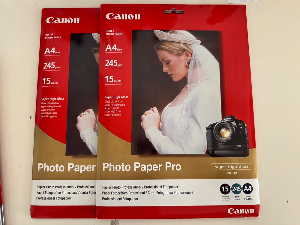 Canon Photo Paper Pro / Foto Papier A4 Gloss (Neu und originalverpackt ...