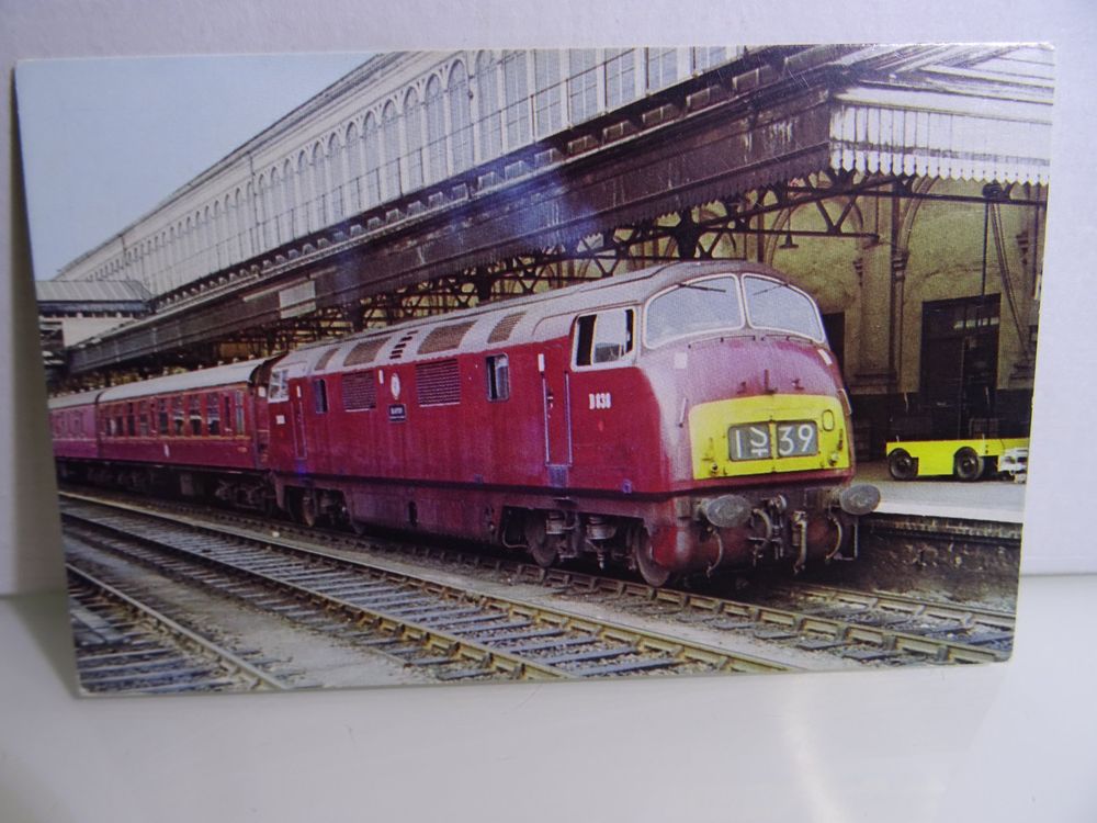 Postcard Diesel Lok BR Class"Warship" D838 "RAPID" 9.8.1967 (Gebraucht) in Teufen AR für CHF 0.9 ...