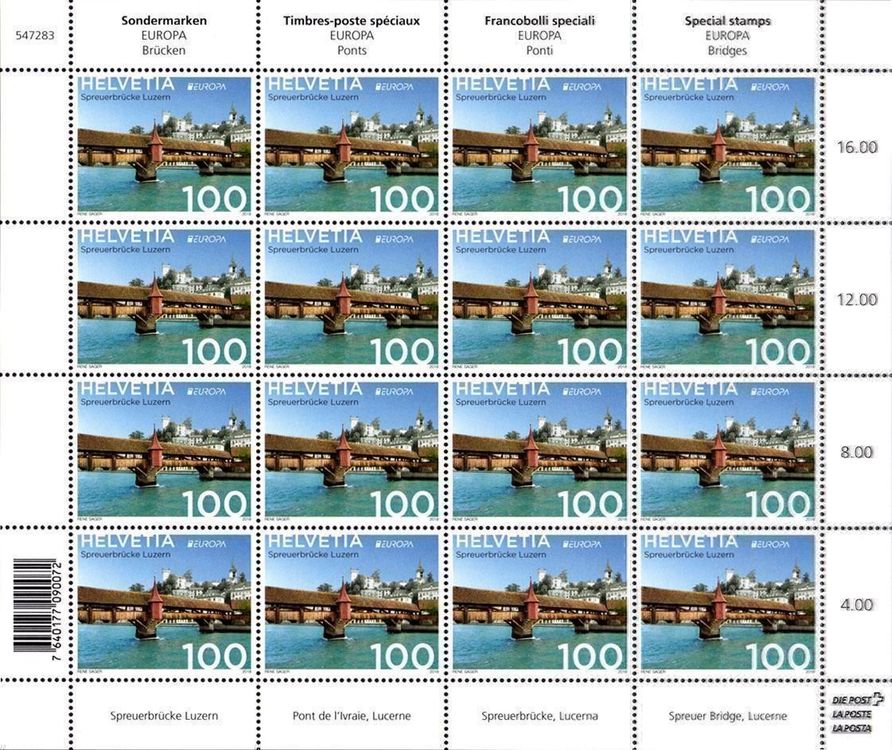 Bogen EUROPA Spreuerbrücke Luzern** (Neu (gemäss Beschreibung)) in Dottikon für CHF 19 – mit ...