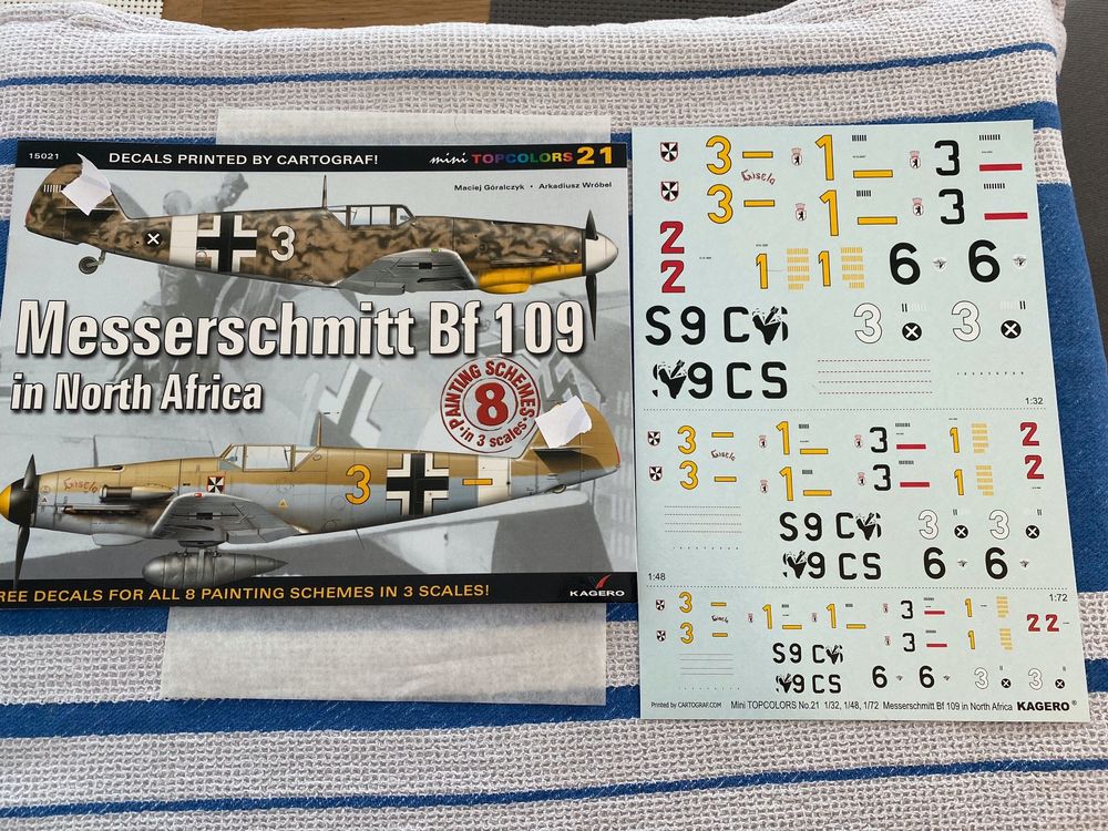 BUCH ENG MESSERSCHMITT BF 109 IN NORTH AFRICA MIT DECALS (Neu (gemäss Beschreibung)) in ...