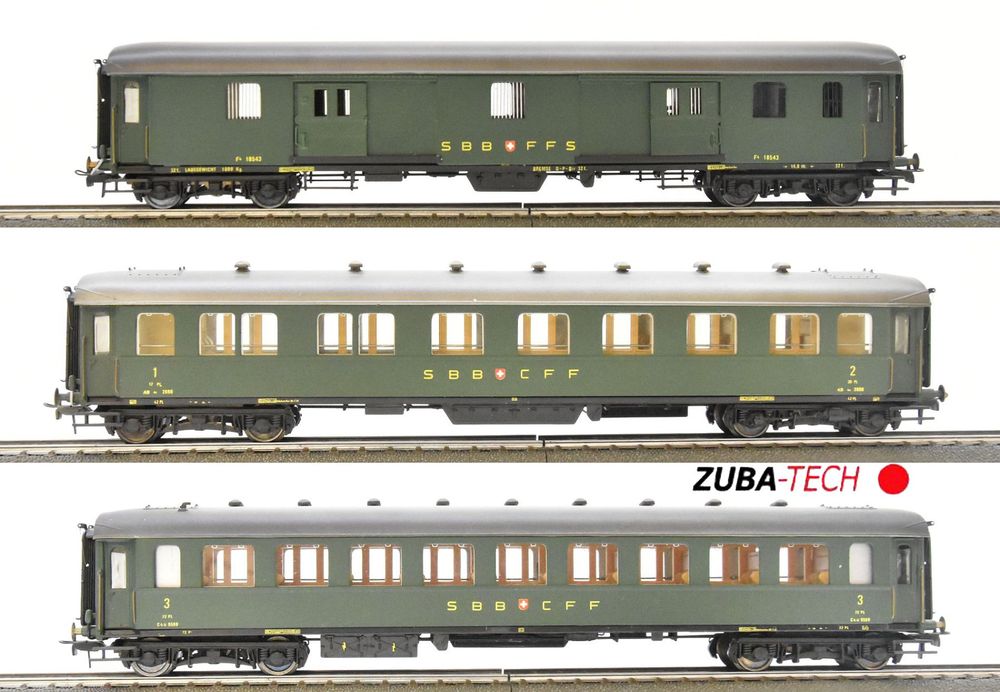 Metropolitan 3x Stahlwagen der SBB H0 GS ohne OVP | Kaufen auf Ricardo