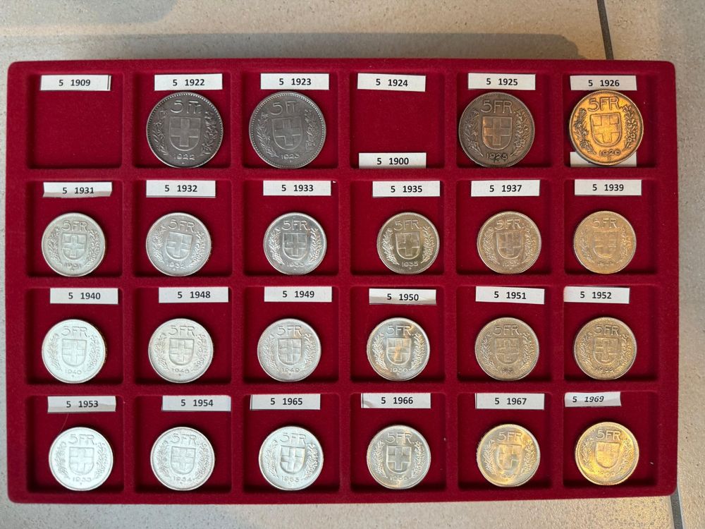 Münzsammlung 1850 - 1969, Fast Komplett mit seltenen Stücken (Gebraucht ...