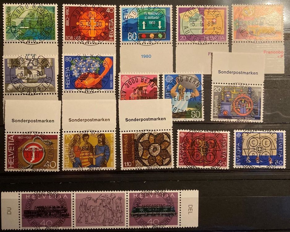 Lot ET Vollstempel Schweiz ab 1980 - 1982, SBK 48 Fr. | Kaufen auf Ricardo