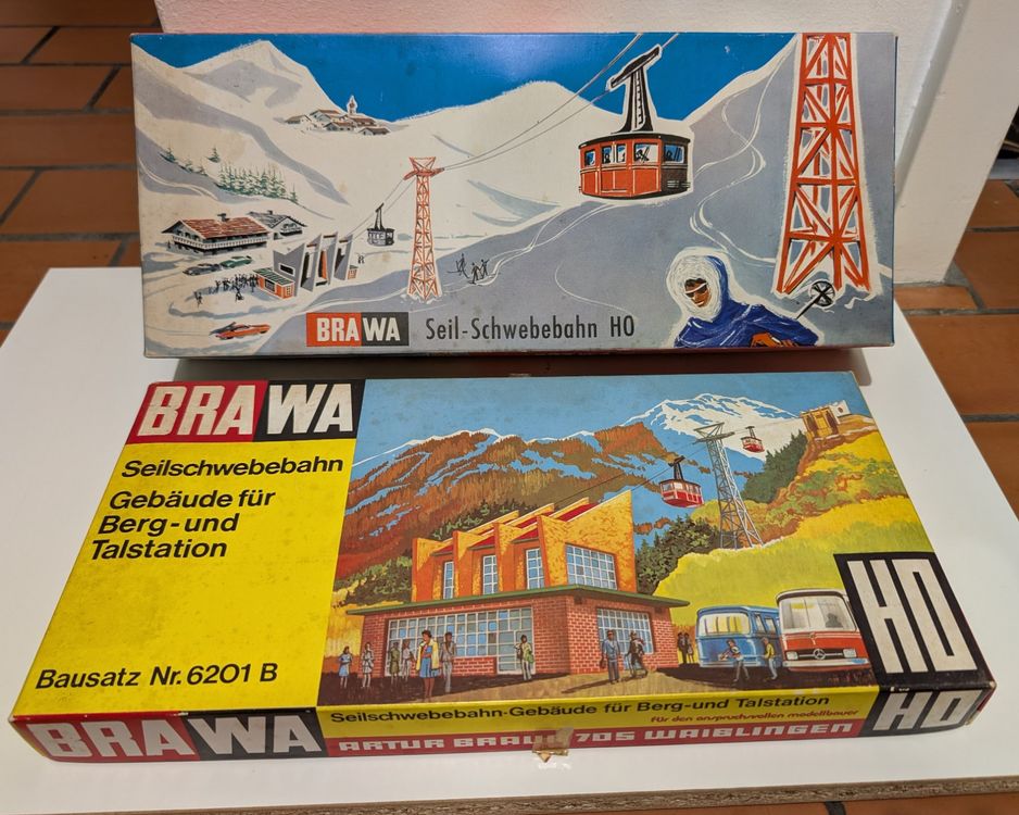 BRAWA Seil-Schwebebahn und Gebäude für Berg- und Talstation (Gebraucht ...
