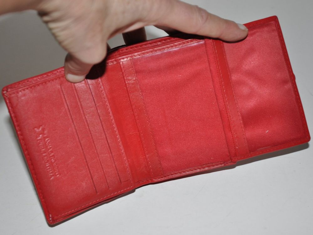 neues Portemonnaie Leder rot von Anna & Robert Piel legitima (Neu ...