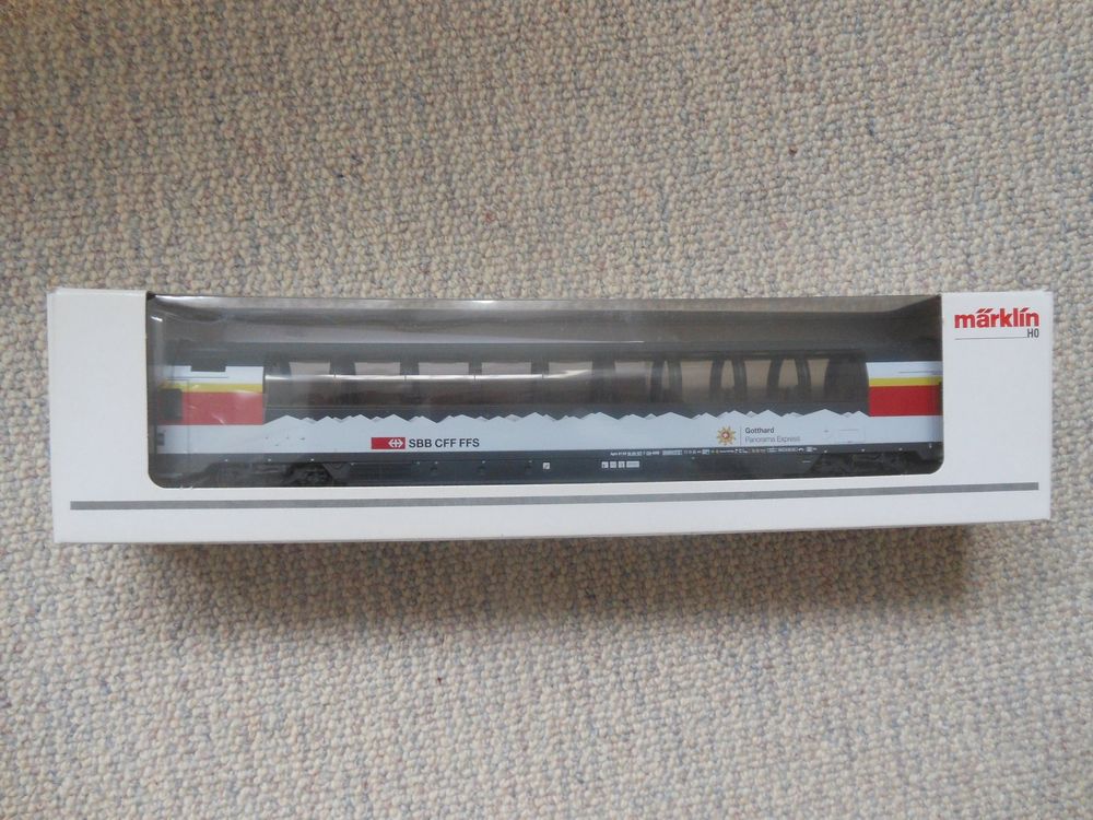 H0 Gotthard Schnellzugs-Panoramawagen (Neu und originalverpackt) in Gossau für CHF 65 – mit ...