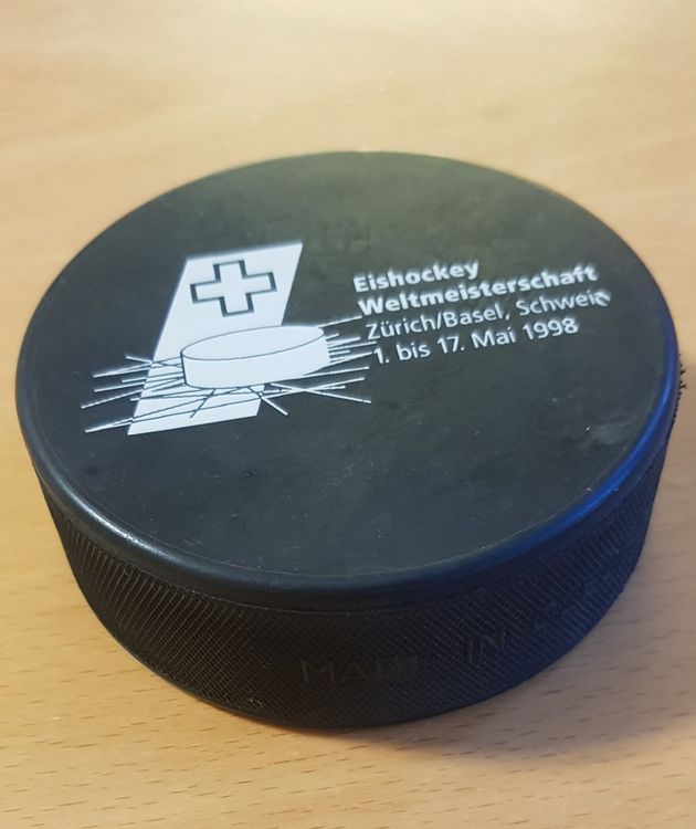 Eishockey Puck, Souvenir Coca-Cola Amatil, WM Schweiz 1998 | Kaufen auf Ricardo