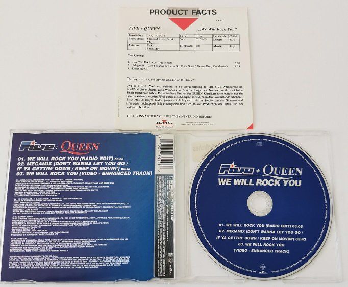 Five + Queen – We Will Rock You (Maxi-CD, enhanced) (Gebraucht) in Wilen b. Wollerau für CHF 0.3 ...