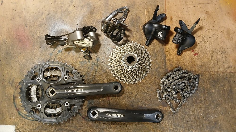 Shimano SLX Deore 3x9 komplet grupe (Gebraucht) in Adliswil für CHF 50 – mit Lieferung auf ...