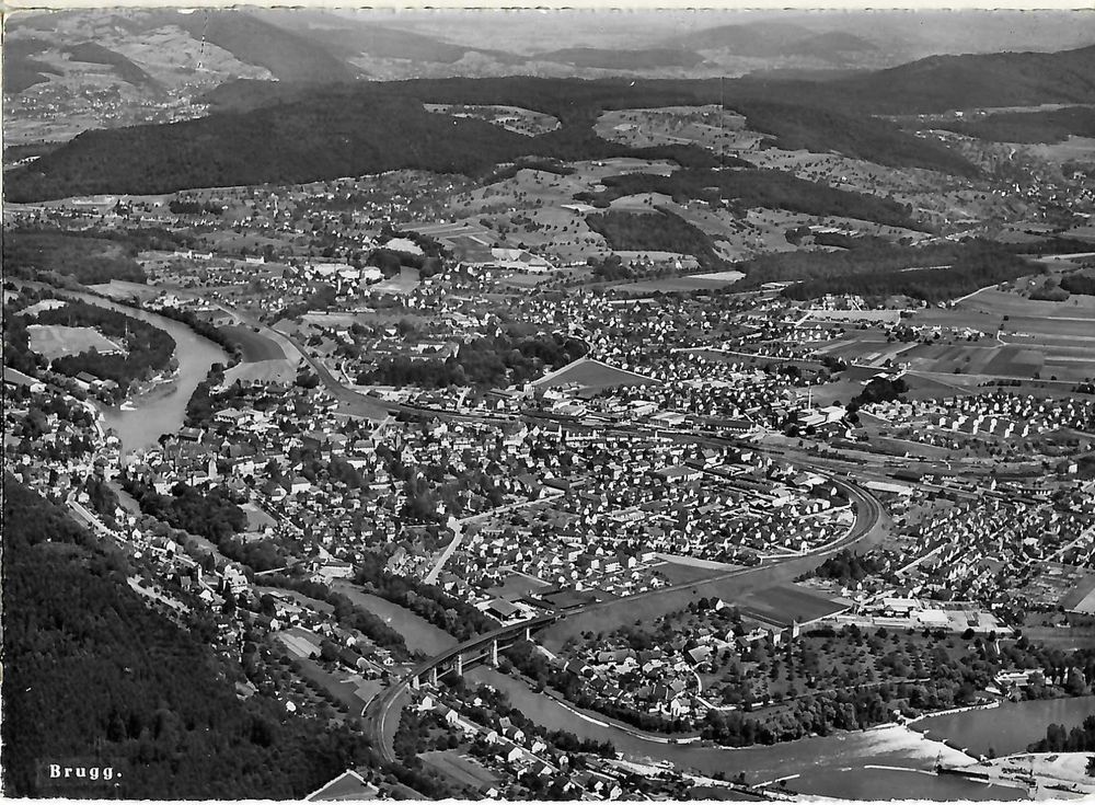 Brugg AG Flugaufnahme Nr.10 , 1950 (Gebraucht) in Solothurn für CHF 12 – mit Lieferung auf ...