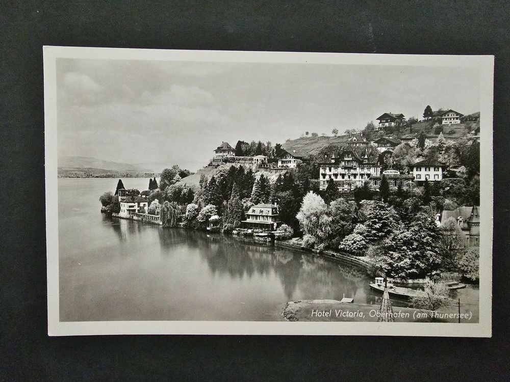 Antike PK Postkarte von Oberhofen am Thunersee Fotokarte (Gebraucht) in Dallenwil für CHF 3 ...