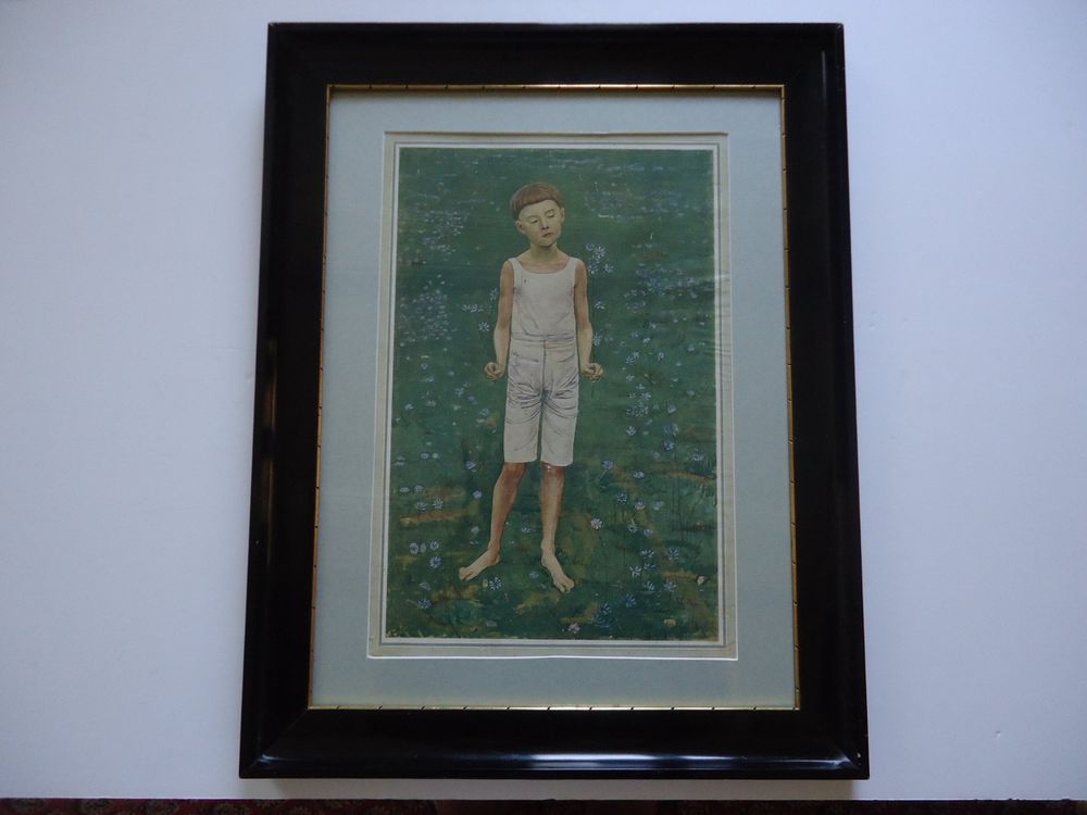 FERDINAND HODLER BEZAUBERTER KNABE FOTOLITHOGRAFIE UM 1920 | Kaufen auf ...