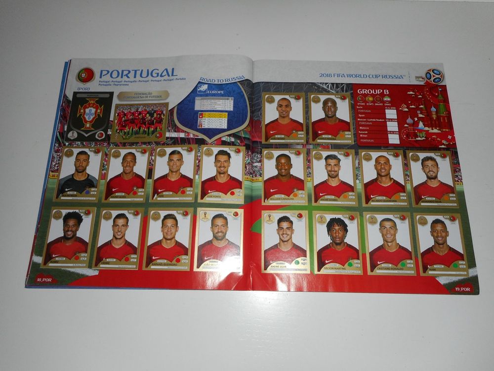 Panini WM Album Russia 2018 komplett mit Cola Sticker Nr.1 (Gebraucht ...