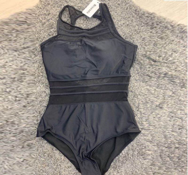 Schwarzer Patchwork Badeanzug - Maillot de bain noir - L | Kaufen auf ...
