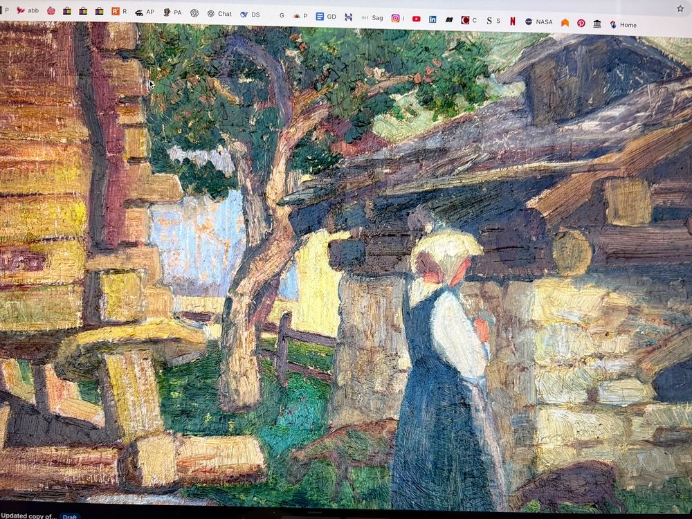 E.GILLIARD. HUILE SUR TOILE SIGNÉE "VALAISANNE" (Gebraucht) in Genève ...