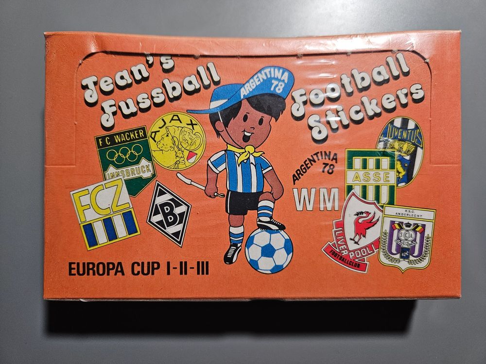 Jean's Fussball Sticker Europa Cup I-II-III Panini 1978 OVP (Neu und ...