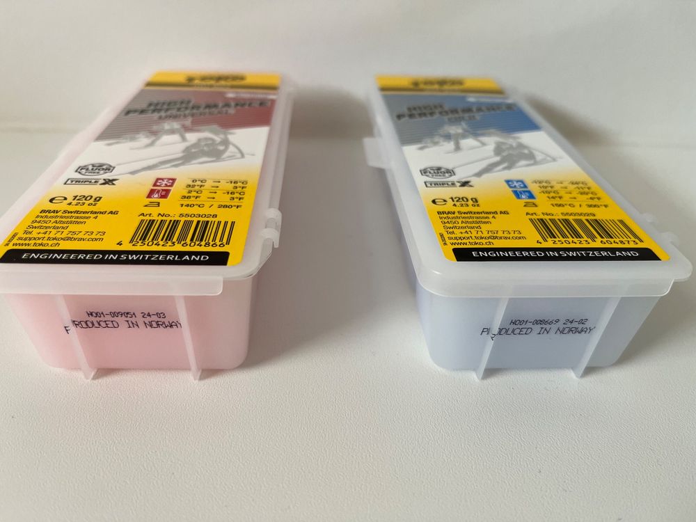 TOKO High Performance Hot Wax, Set blau und rot, Fabrikneu! (Neu und ...