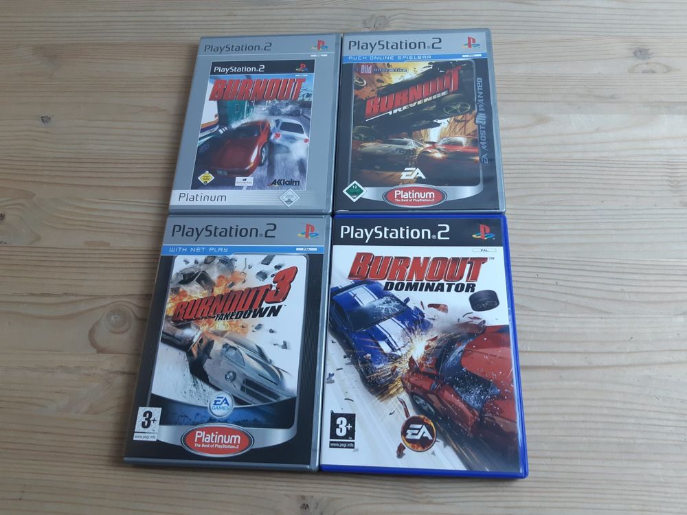 Burnout PS2 Sammlung: 1 + Revenge + 3 Takedown + Dominator | Kaufen auf ...