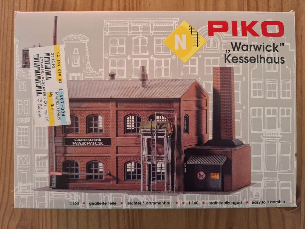 Modellbau, PIKO Bausatz "Warwick" Kesselhaus, Spur N (Neu (gemäss ...