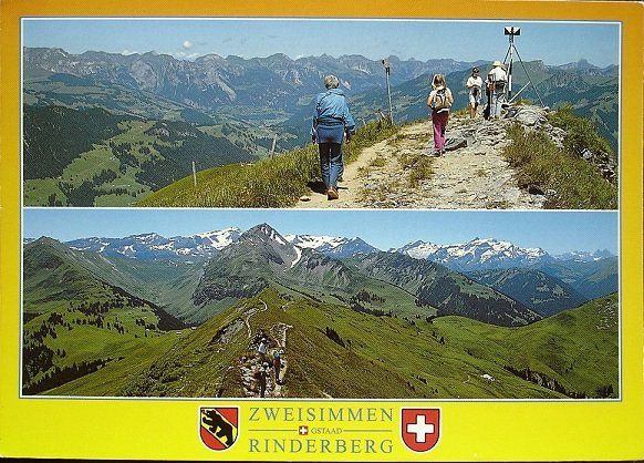 ZWEISIMMEN Gstaad Rinderberg Hornberg Wanderung | Kaufen auf Ricardo