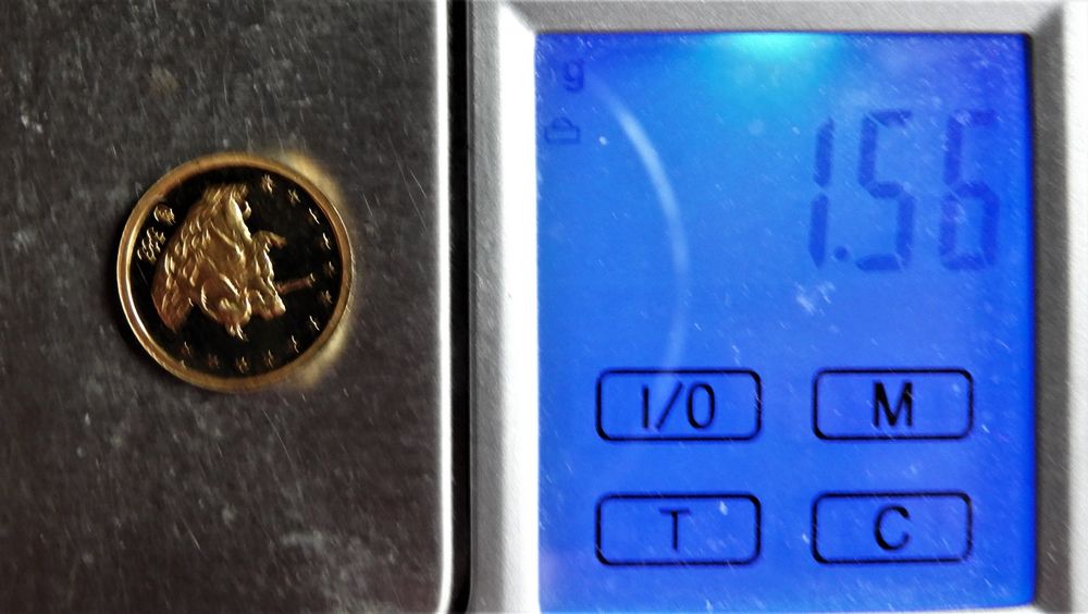 Gold Medaille ECU 1999 Europa / 1.56g | Kaufen auf Ricardo