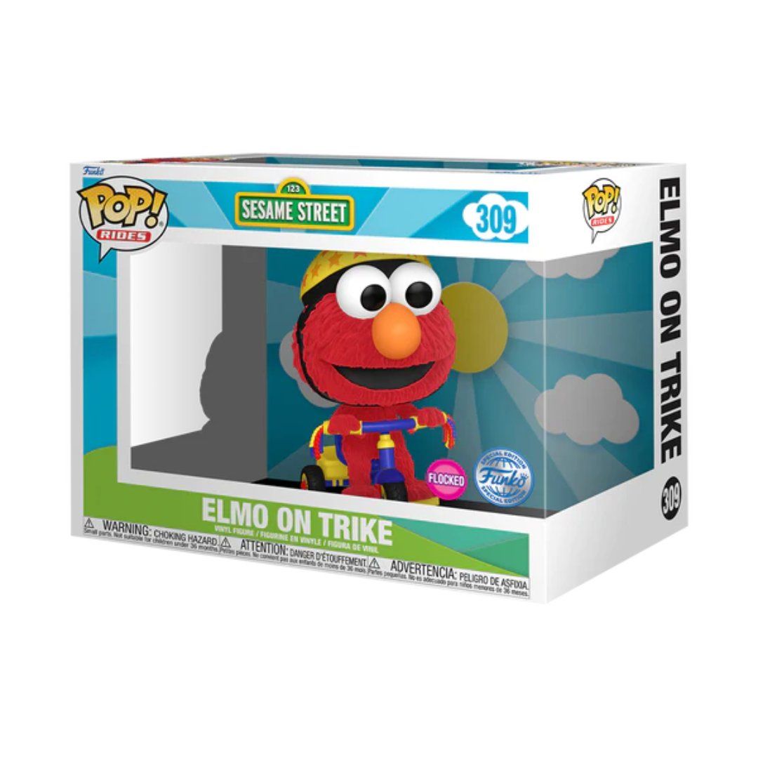 Funko Pop 309 Elmo on trike / Flocked / Special (Neu und ...