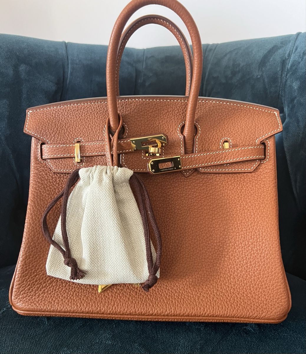 Almost Birkin bag 25 in leather Togo, color Gold (Usato) a Lugano per ...
