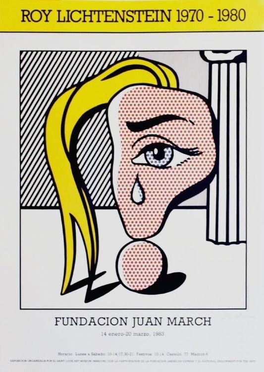 Roy Lichtenstein - Girl with Tear III - Affiche Originale (Neu und originalverpackt) in VIRY für ...