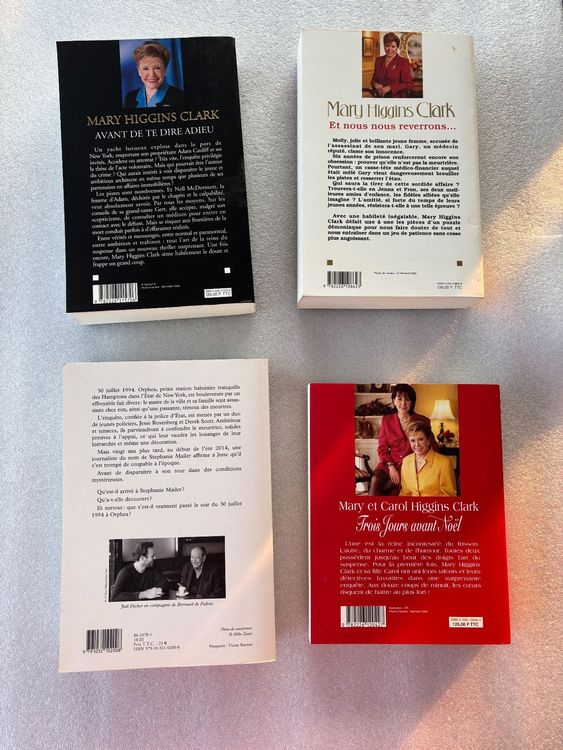 Livres polars en français de Mary Higgins Clark&Joël Dicker (Gebraucht ...