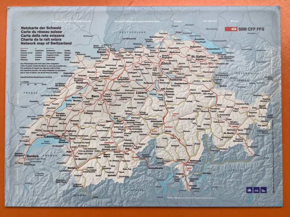 Streckenkarte SBB | Kaufen auf Ricardo