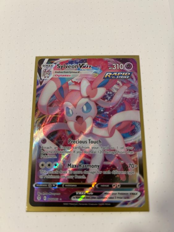Pokémon Karte Sylveon Vmax 75/203, 2021, ENG (Neu (gemäss Beschreibung)) in Zizers für CHF 3.9 ...