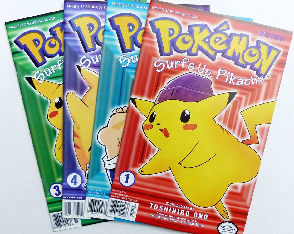 POKEMON SURF'S UP PIKACHU! 1-4 COMPLETE 4 PART SERIE 1999 | Kaufen auf ...