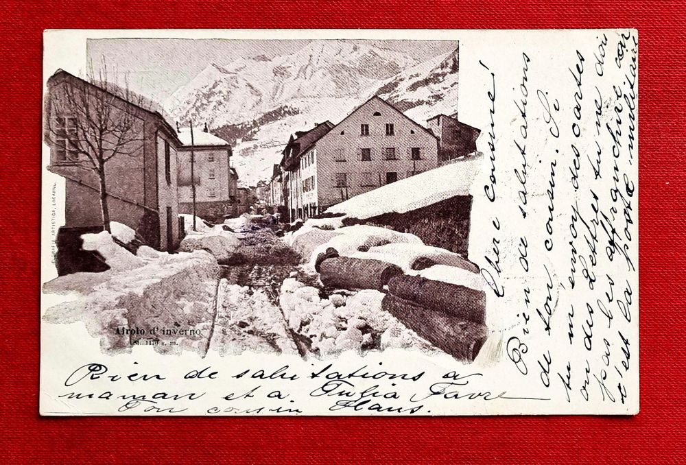 Airolo - Hauptstrasse - Kriegskommissariat - Winter 1901 (Gebraucht) in Rothrist für CHF 12 ...
